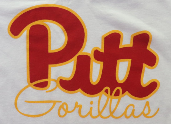 Pitt State Gorilla Script White Long Sleeve - KC Shirts